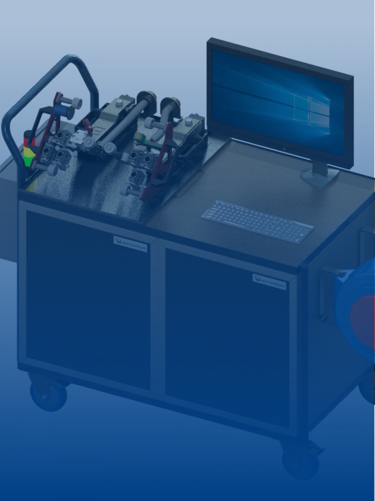 Wheel rim inspection of railway vehicles - NDS Actemium DE
